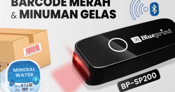 Blueprint SP200 Mini Portable USB Bluetooth Barcode Scanner 2D