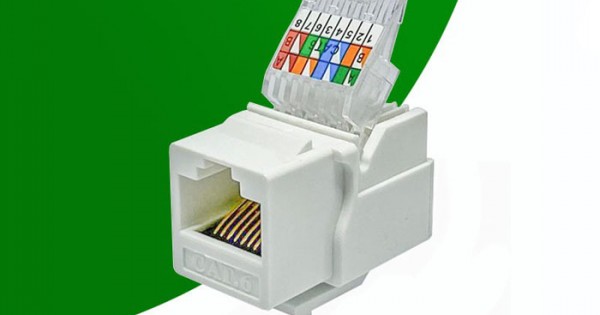 PROXP Modular Jack RJ45 Cat 6 Tolless Keystone White